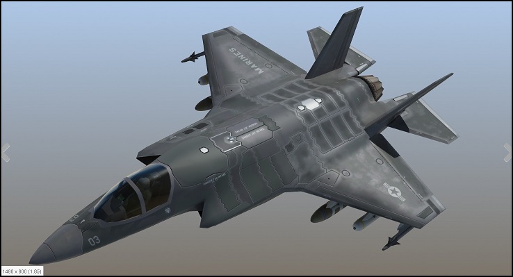 cinema_wide_context_fighter_jet_small | 3D Modeling Resources