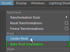 Maya_CenterPivotMenu2 | 3D Modeling Resources