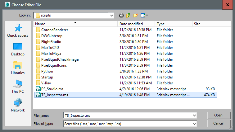maxscripts_selector | 3D Modeling Resources