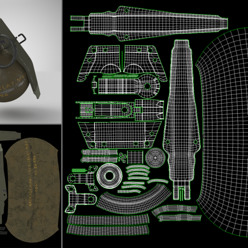 AtlasedUVsSimpleModel-512×512 | 3D Modeling Resources